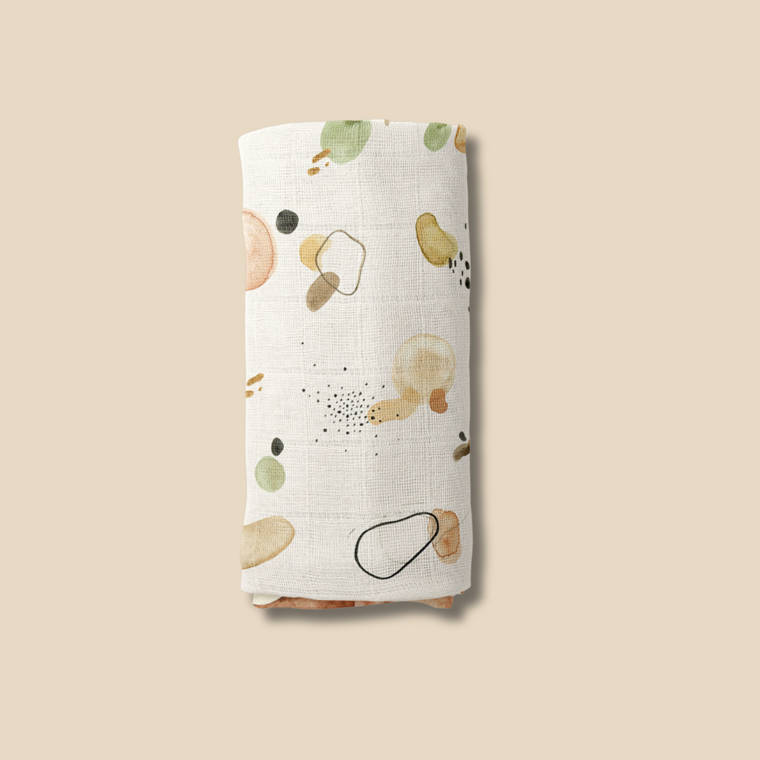 Muslin Baby Wrap | Abstract Baby– eandbco